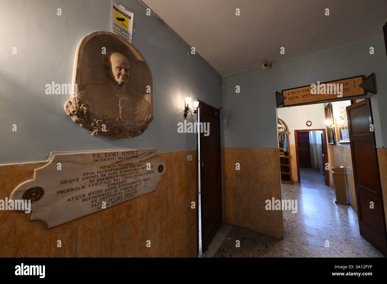 The ‘ Museum of the Holy Souls in Purgatory' housed in a room of the ...