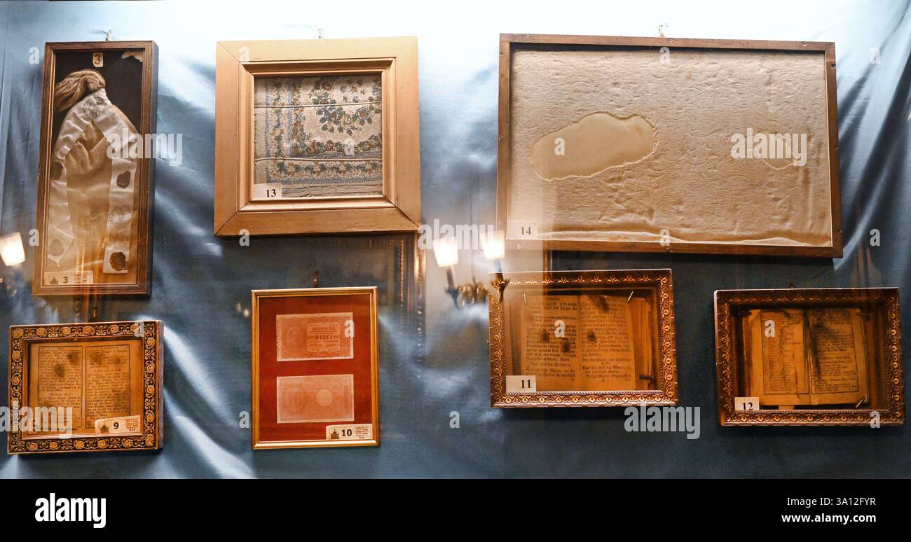 The ‘ Museum of the Holy Souls in Purgatory' housed in a room of the ...