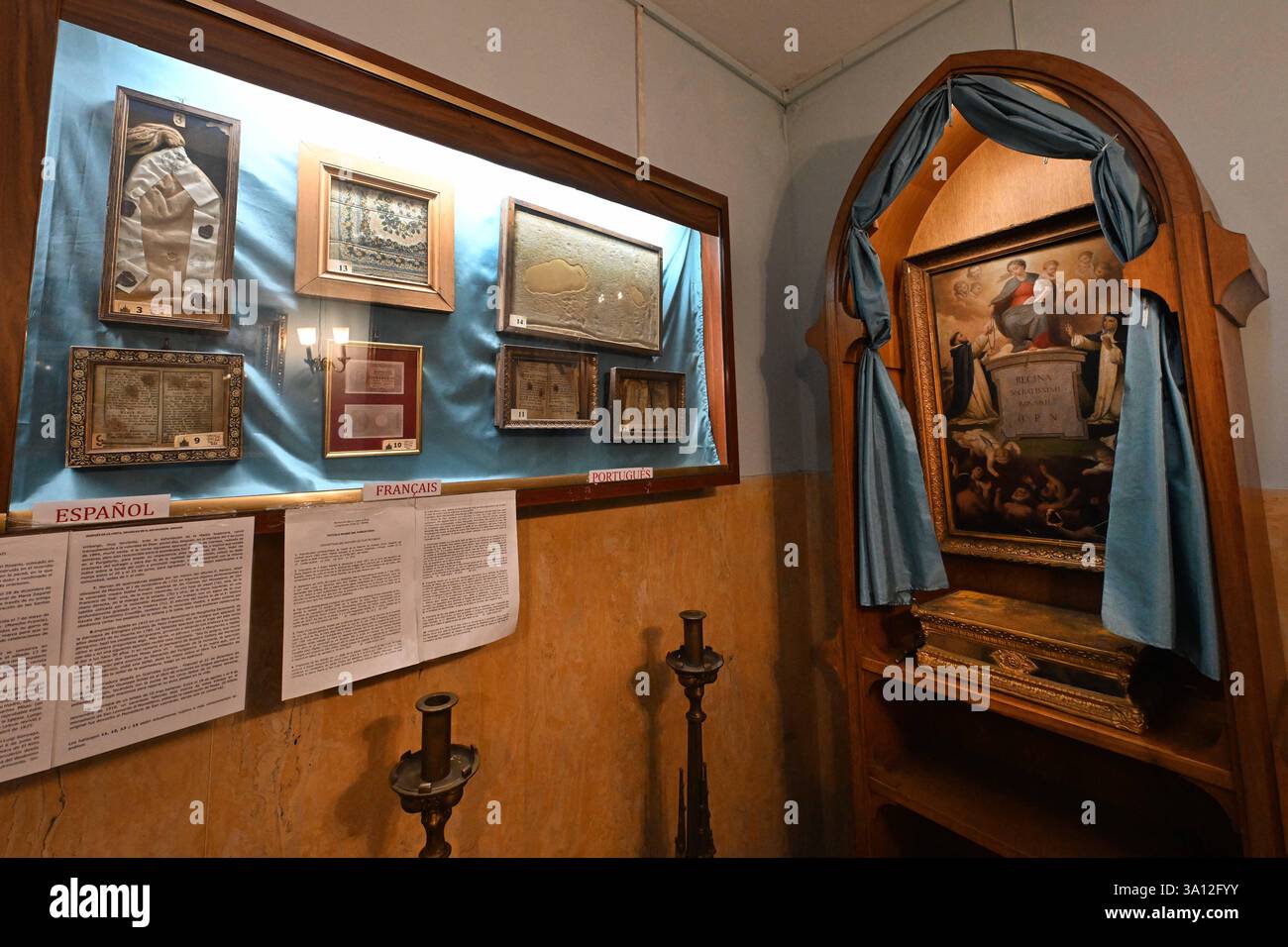 The ‘ Museum of the Holy Souls in Purgatory' housed in a room of the ...