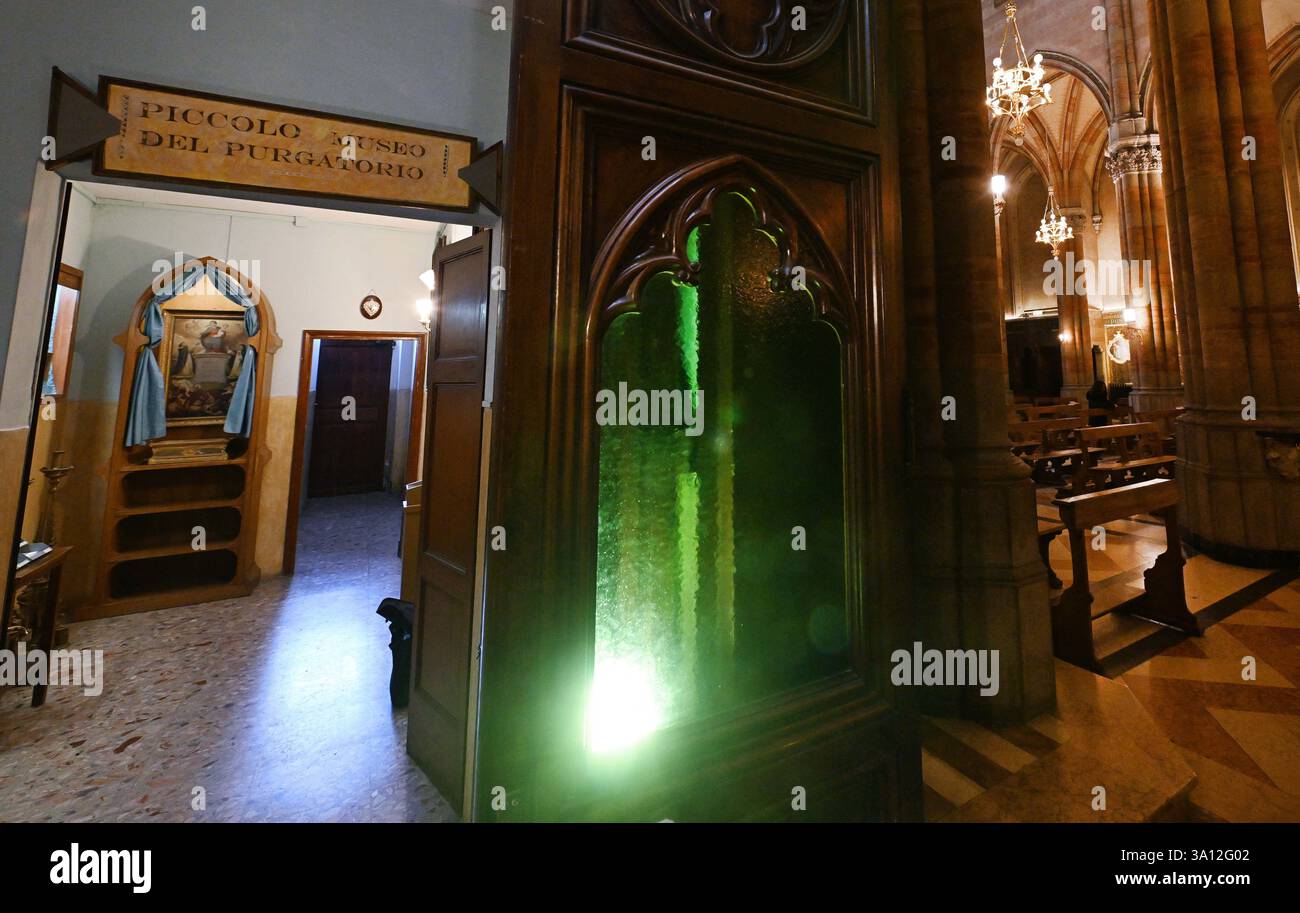 The ‘ Museum of the Holy Souls in Purgatory’ housed in a room of the ...