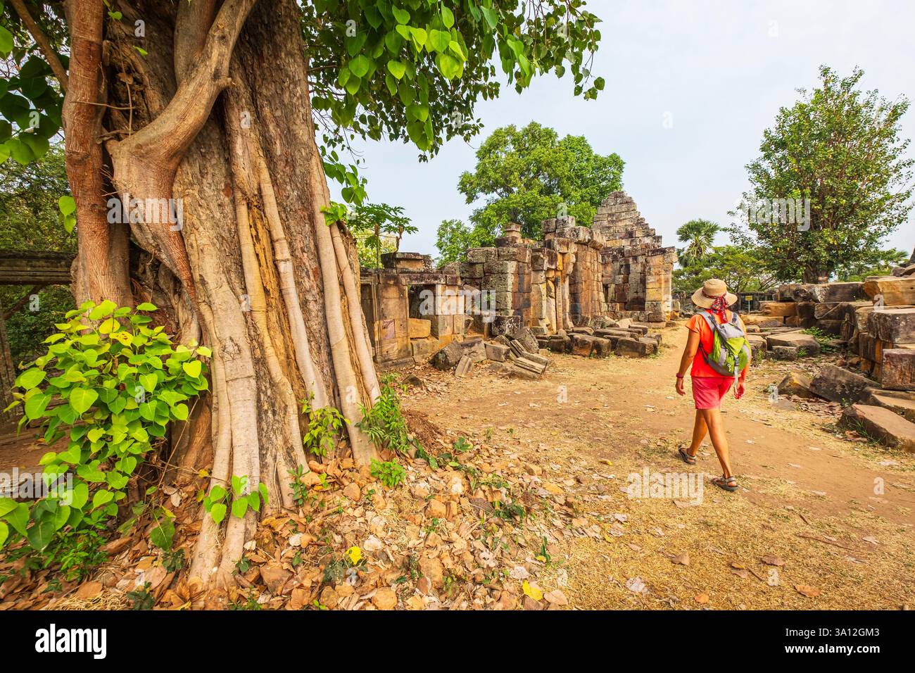 Cambodia, Battambang, Wat Ek Phnom, Angkorian temple built in the 11th ...