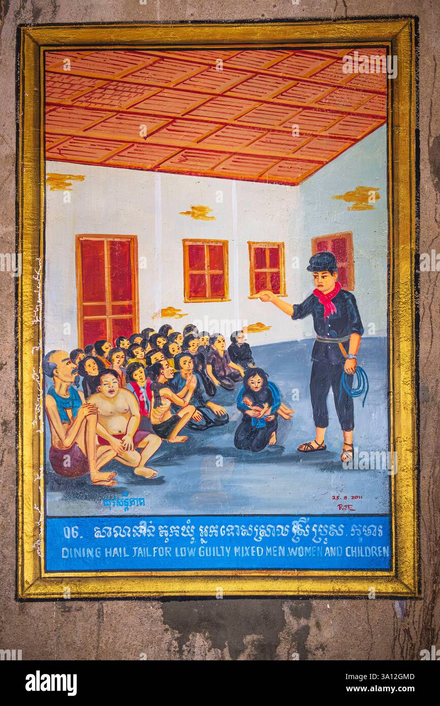 Cambodia, Battambang, 300-year-old Wat Samrong Knong Buddhist pagoda ...