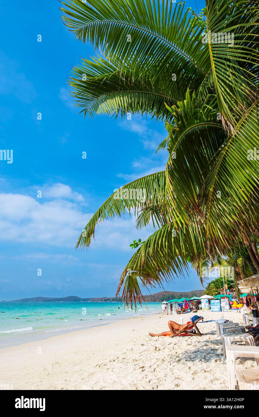 Thailand, Rayong province, Ko Samet island, Sai Kaew beach Stock Photo ...