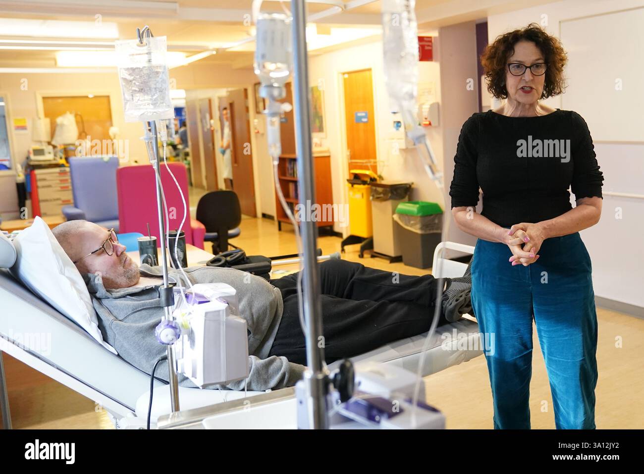 Health minister Baroness Gillian Merron at Watford General Hospital as ...