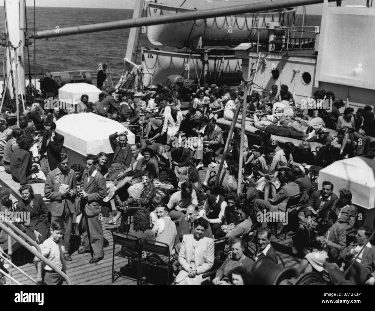 "Georgic" Migrants from British Isles. February 01, 1949 Stock Photo ...