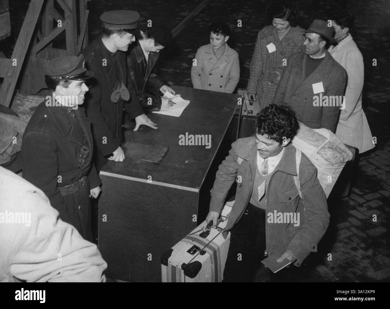 First Trieste Emigrants Leave For Australia -- Their papers have been ...