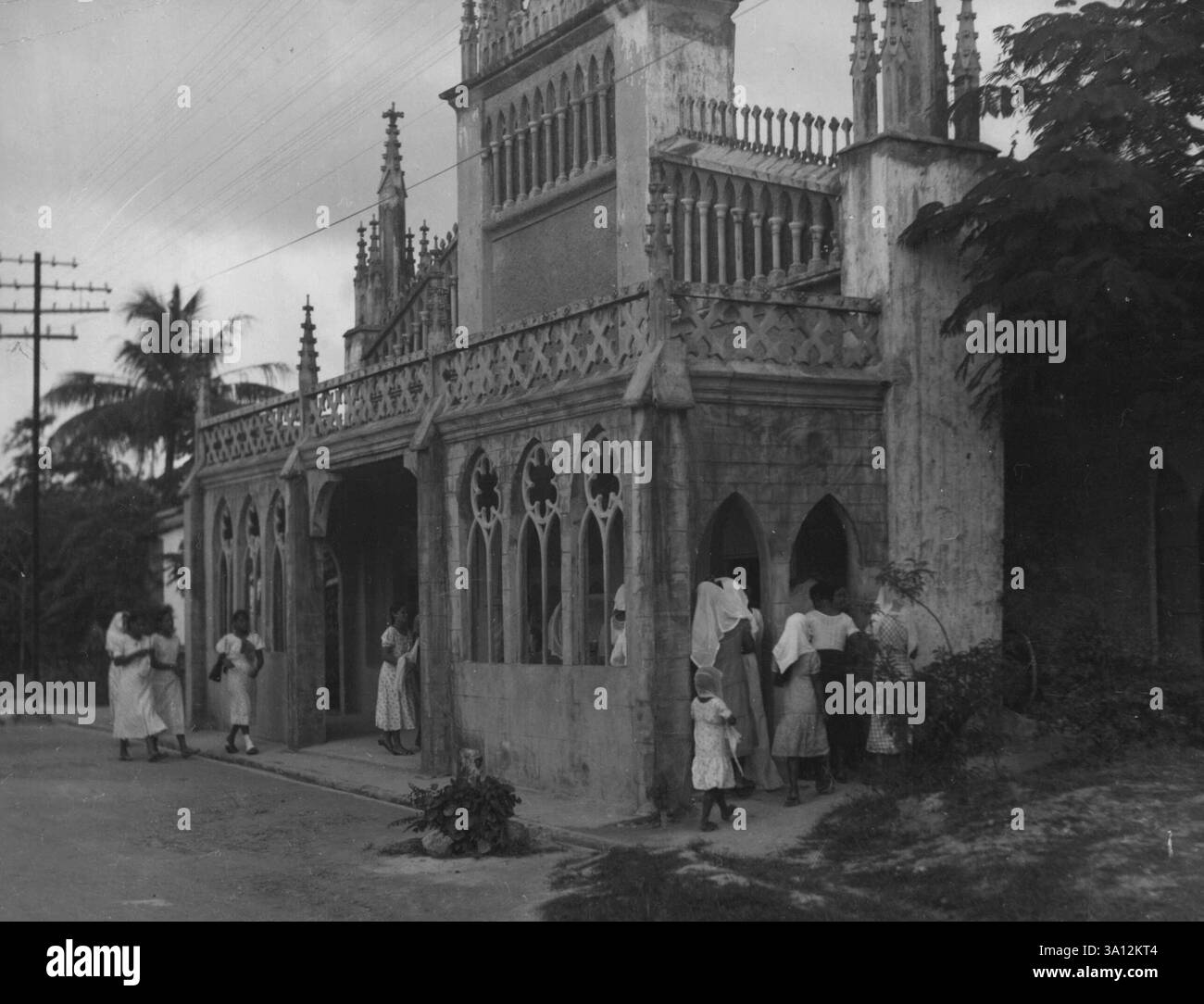 Japan's Pacific Mandate -- A Catholic Church on Saipan's side street ...