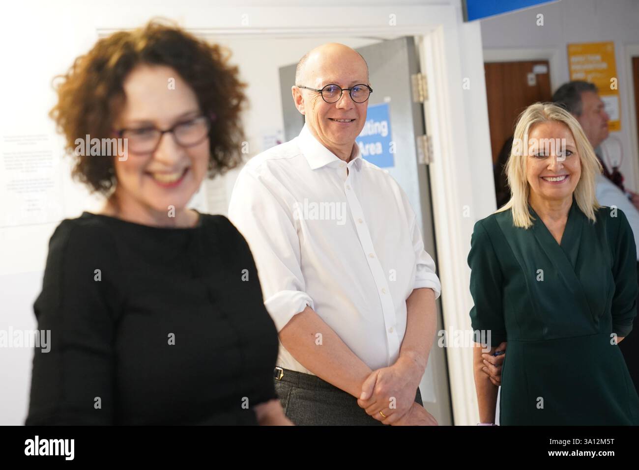 (left to right) Health minister Baroness Gillian Merron, NHS England's ...