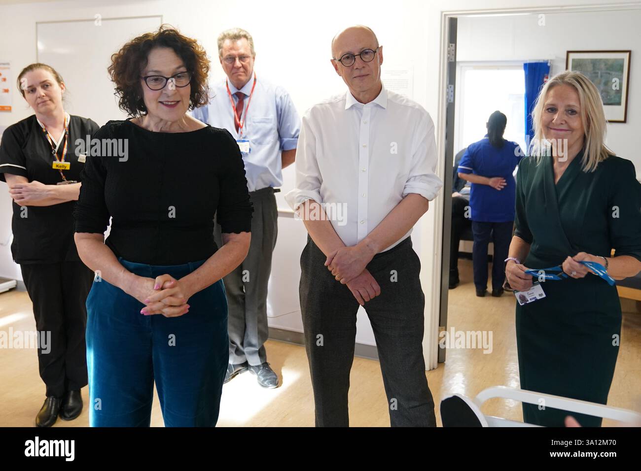 (left to right) Health minister Baroness Gillian Merron, NHS England's ...