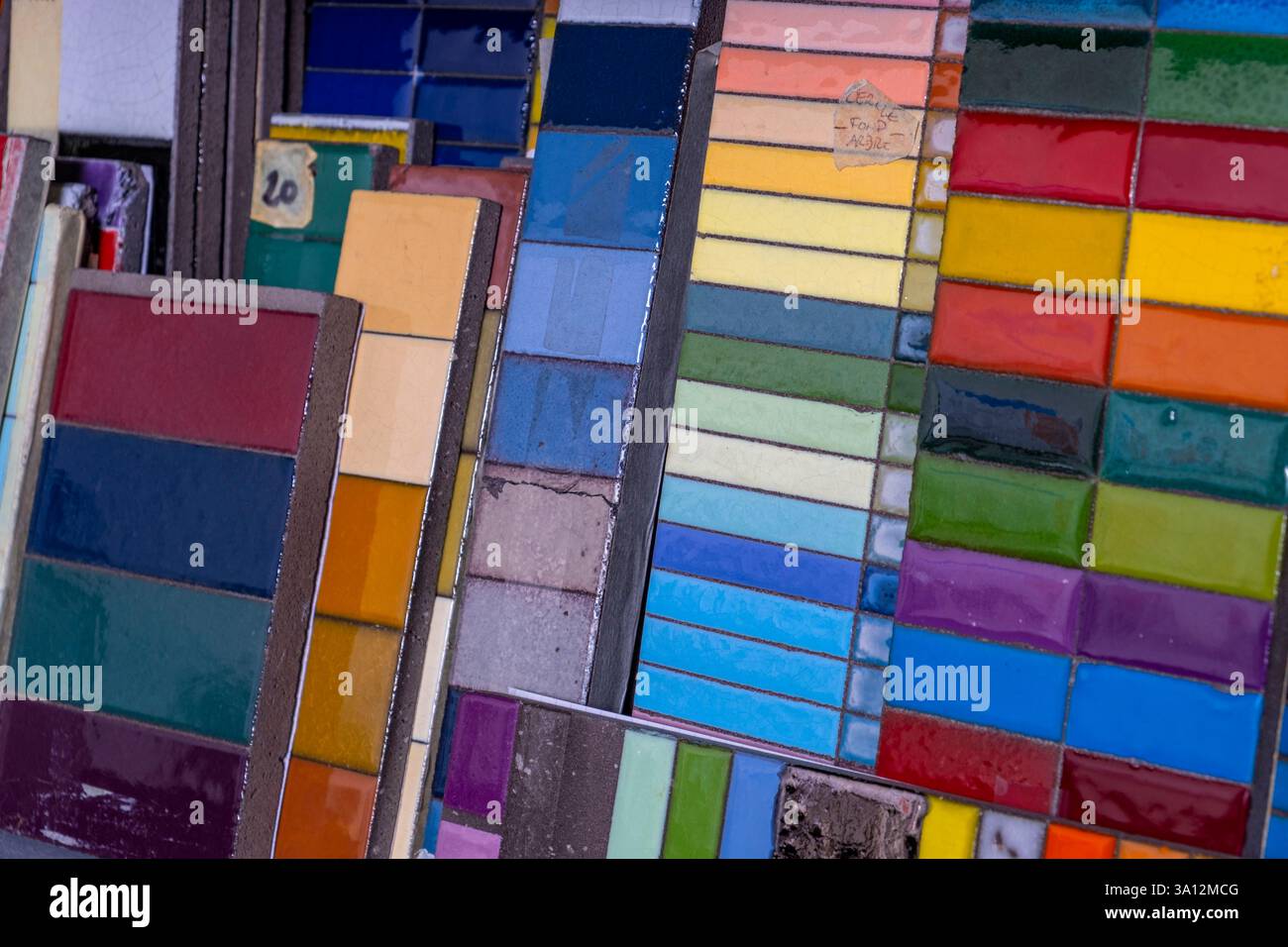 France, Puy de Dome, Billom,lava enamelling workshop Emaux de Marie de ...