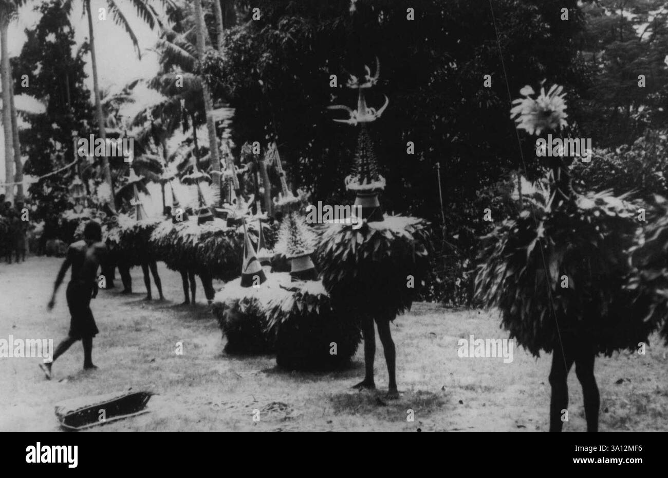 New Guinea Duk Duk Dance at Kokopo, New Britain. August 18, 1942 Stock ...