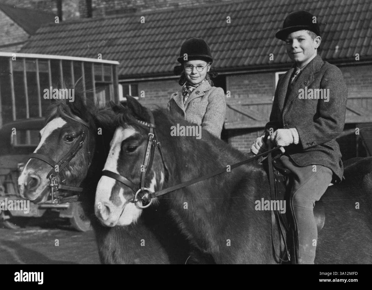 Riding In The Family.Photo Shows : Miss Joan Britt, daughter of Edgar ...