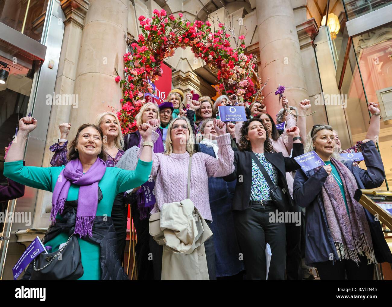 London, UK. 06th Mar, 2025. The choir inside Royal Exchange ...