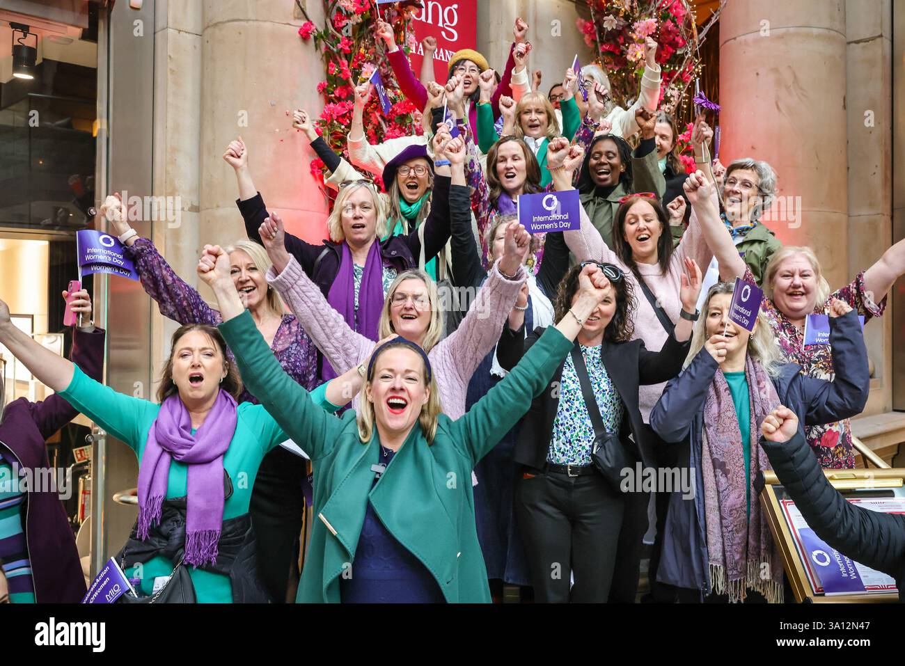 London, UK. 06th Mar, 2025. The choir inside Royal Exchange ...