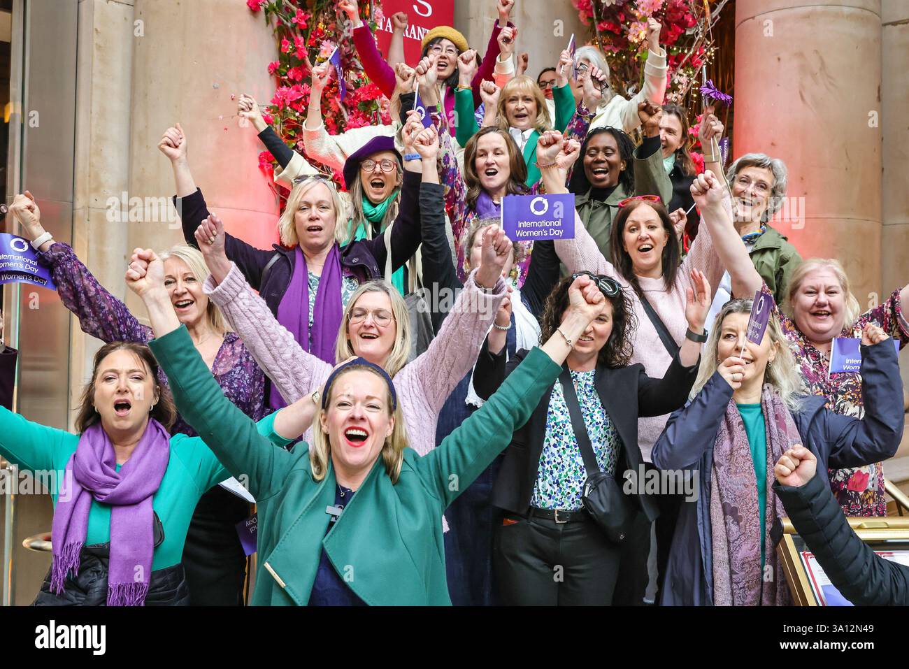 London, UK. 06th Mar, 2025. The choir inside Royal Exchange ...