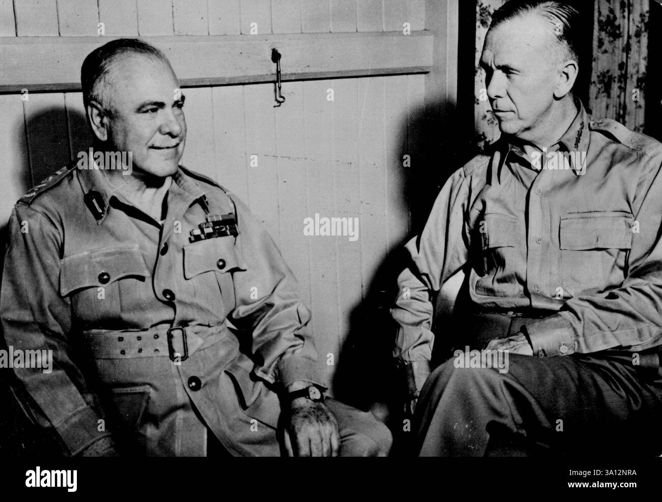 General Marshall confers With Leaders Of Allied Land Forces In South ...