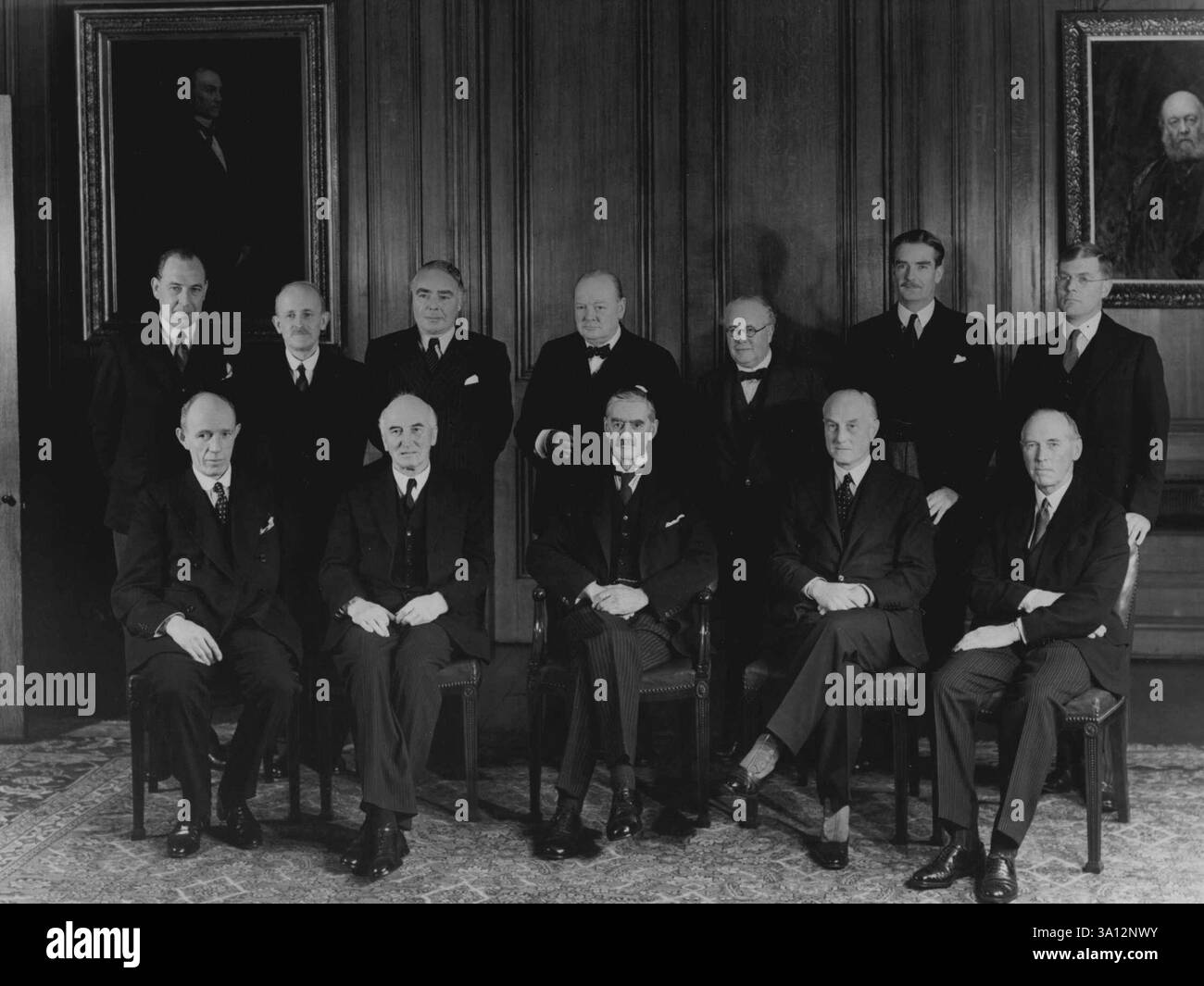Edward Bridges.The British Are Cabinet. Photo Shows Left to right ...