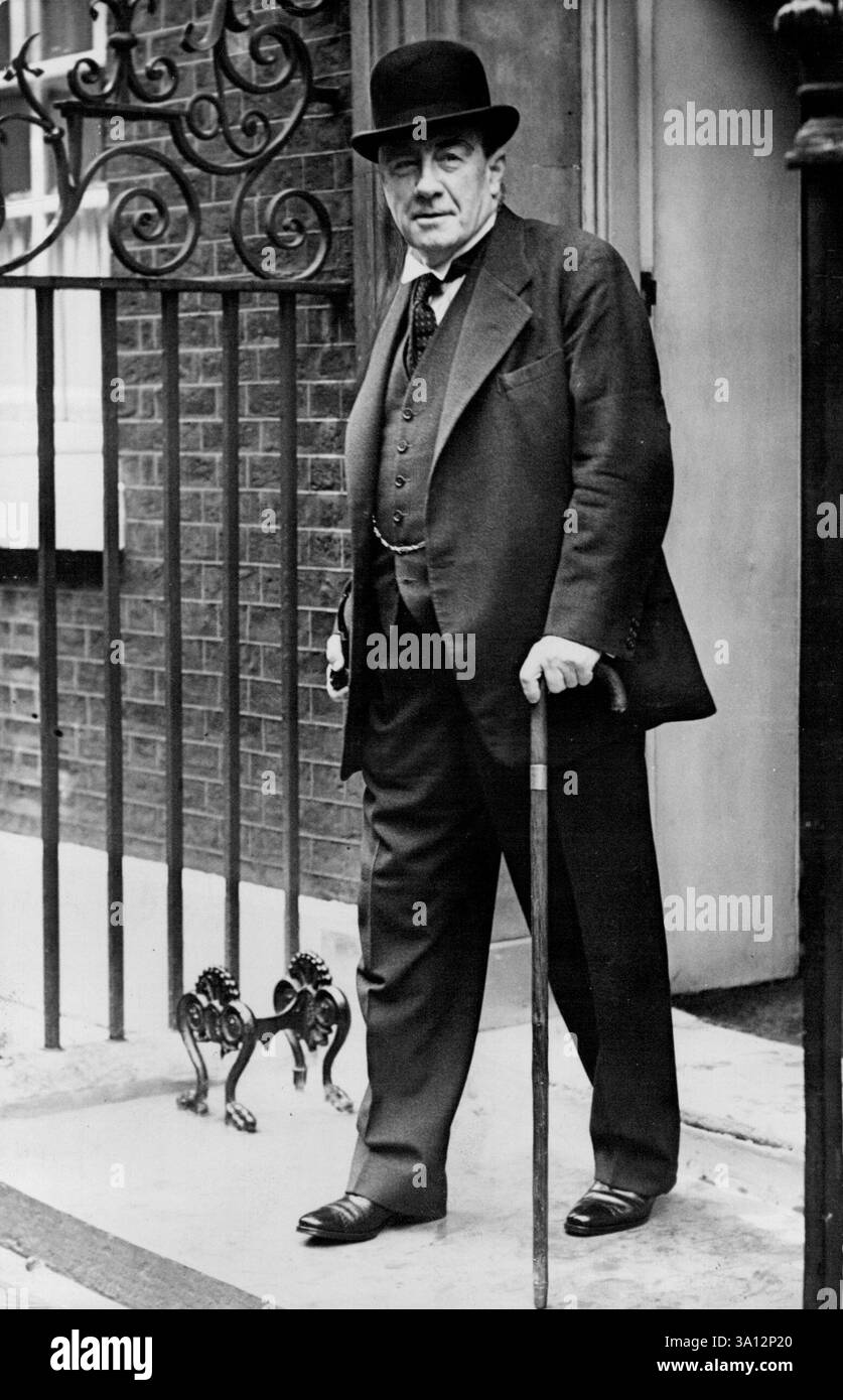Lord Baldwin Leaves After Lunching With Premier -- Earl Baldwin, who ...