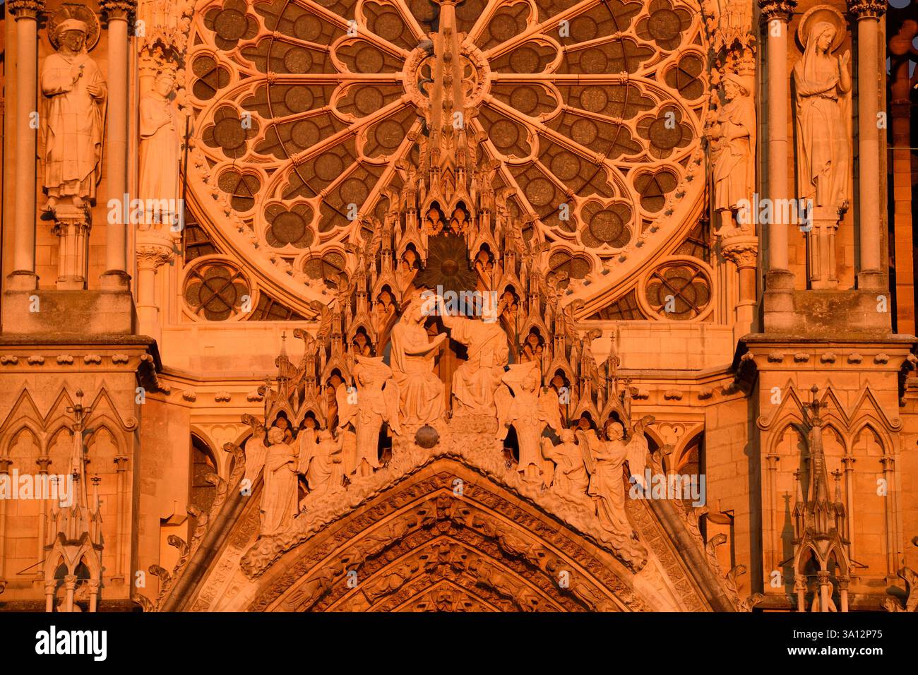 /France, Marne, Reims, Notre Dame cathedral, listed as World Heritage ...