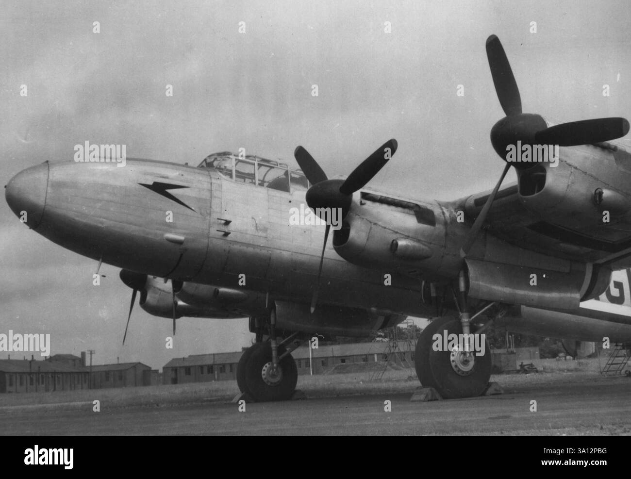 Lancastrian at Hum Eng. Prior to its departure. May 01, 1945. (Photo by ...