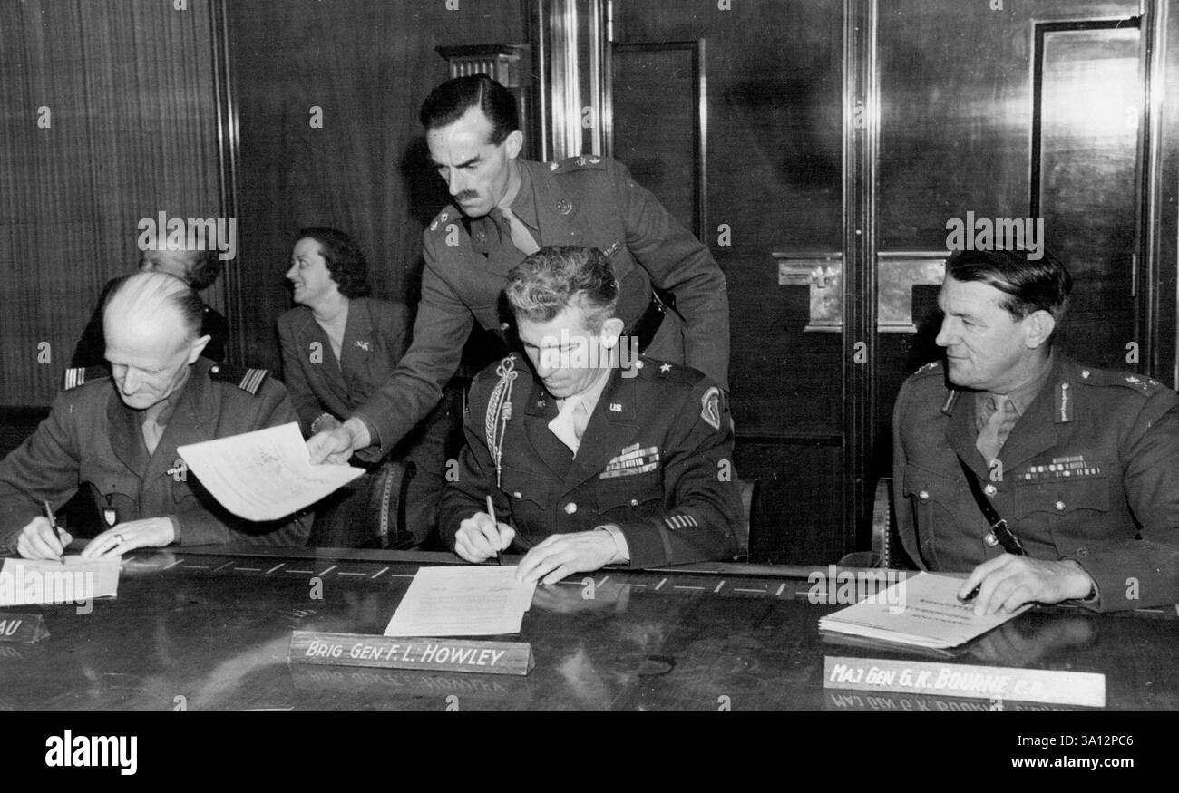 Western Allied Commandants Sign "Little Occupation Statute" in Berlin ...