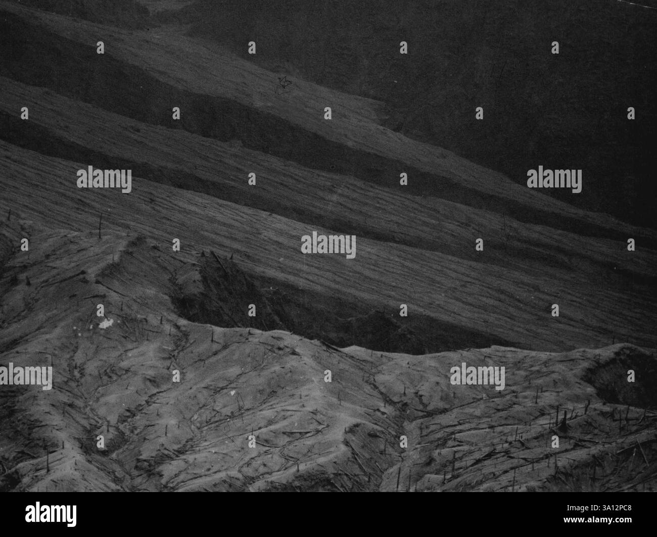 Devastating Eruption -- Flying ***** this aerial close-up of the huge ...