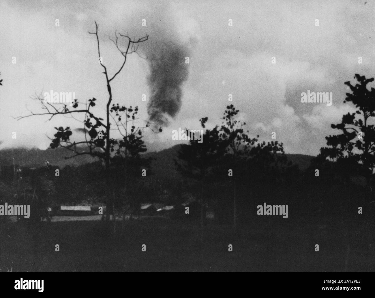 Eruption. This graphic picture of Mt. Lamington in violent eruption was ...