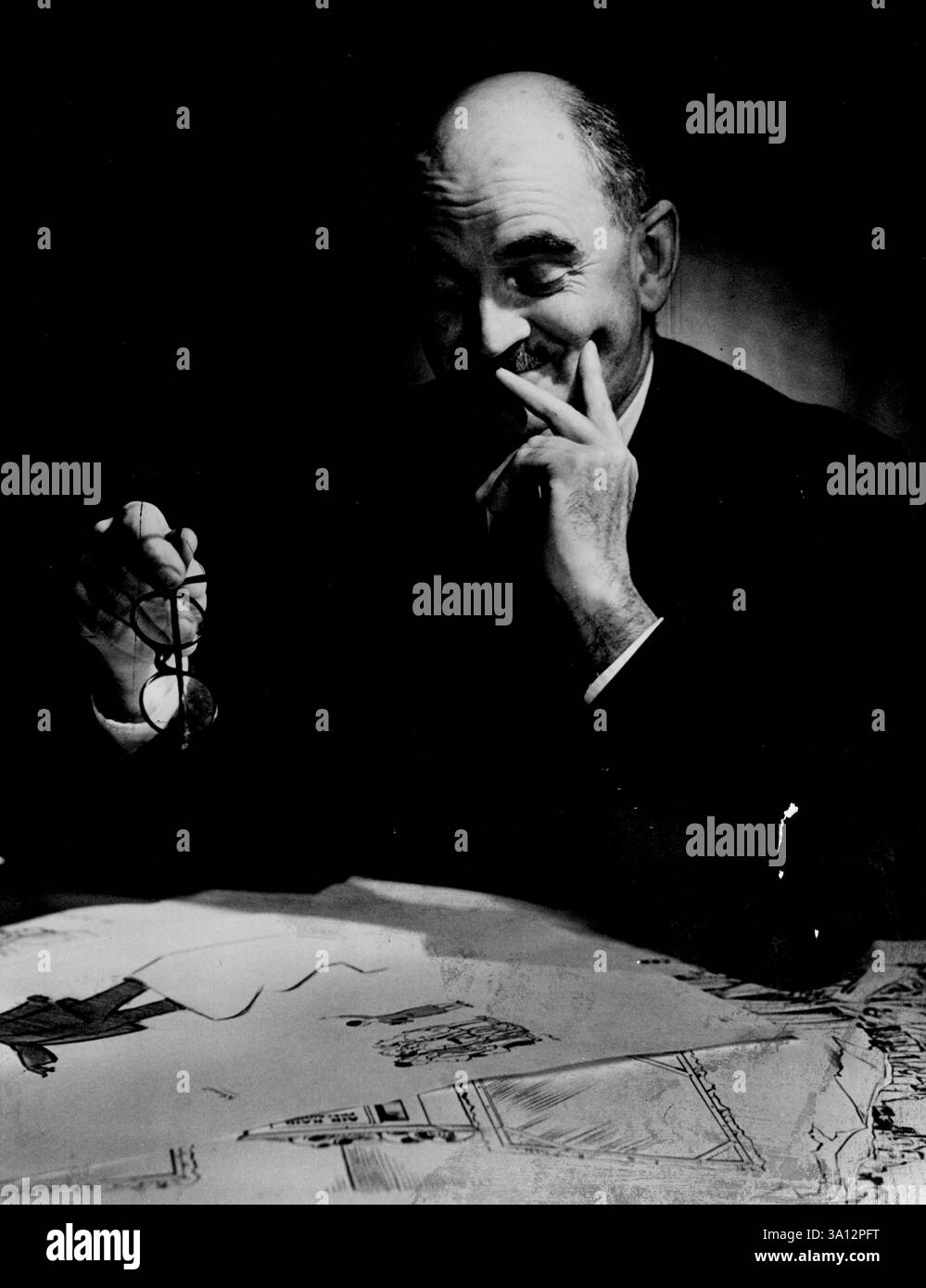 Col Blimp - Cartoon Character. August 16, 1950 Stock Photo - Alamy