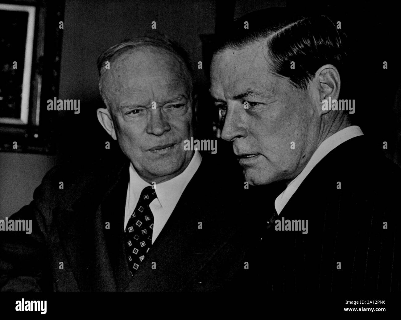 President Eishenhower And Ambassador Bohlen -- Taken in the private ...