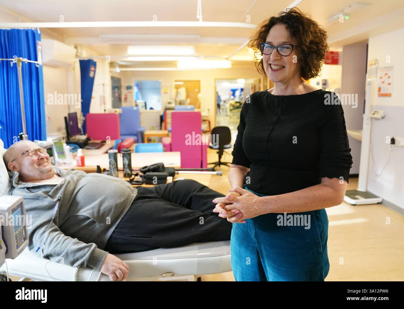 Health minister Baroness Gillian Merron at Watford General Hospital as ...