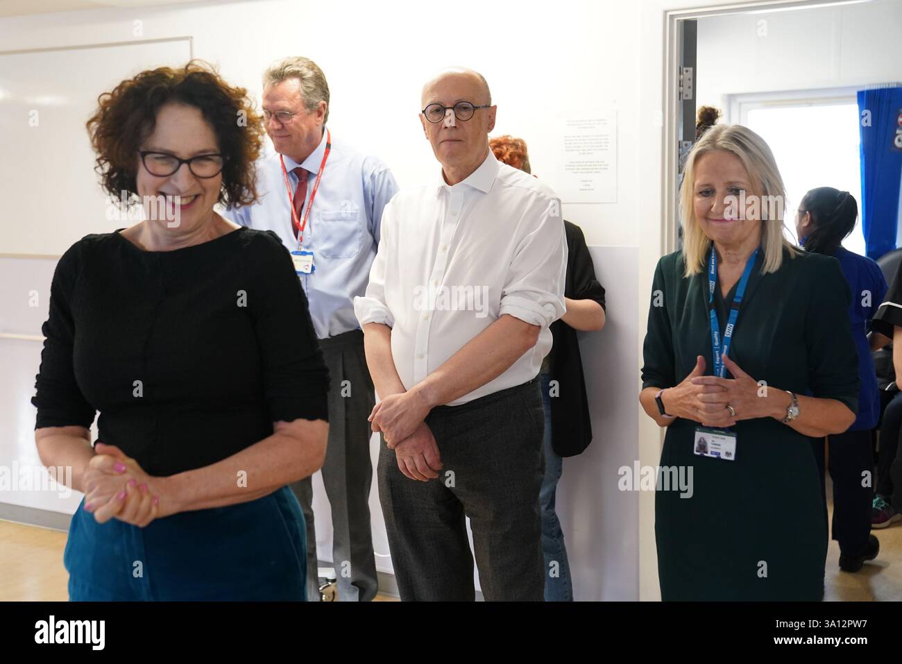 (left to right) Health minister Baroness Gillian Merron, NHS England's ...