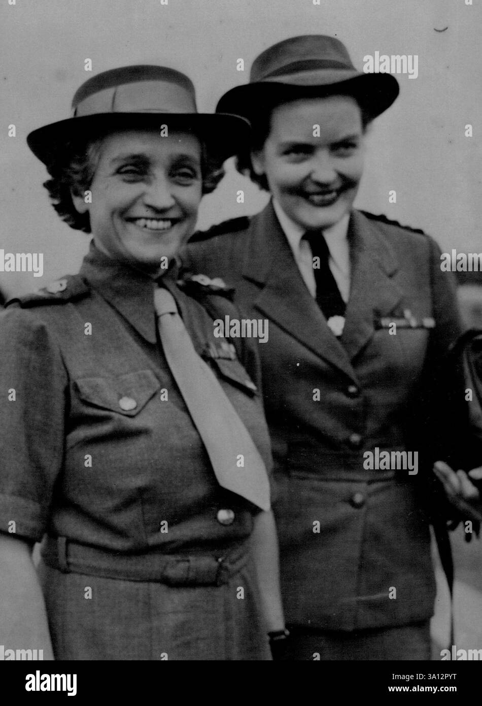 Army nurses Lt. Col. E.J. Bowe (left) and Captain Jean Irvine who ...