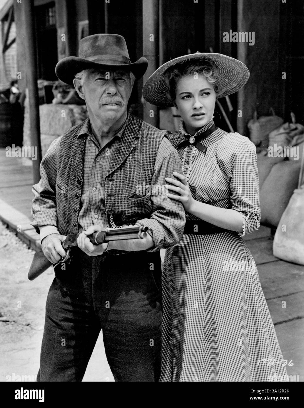 Destry -- Walter Baldwin and Lori Nelson ***** scene from "Destry ...