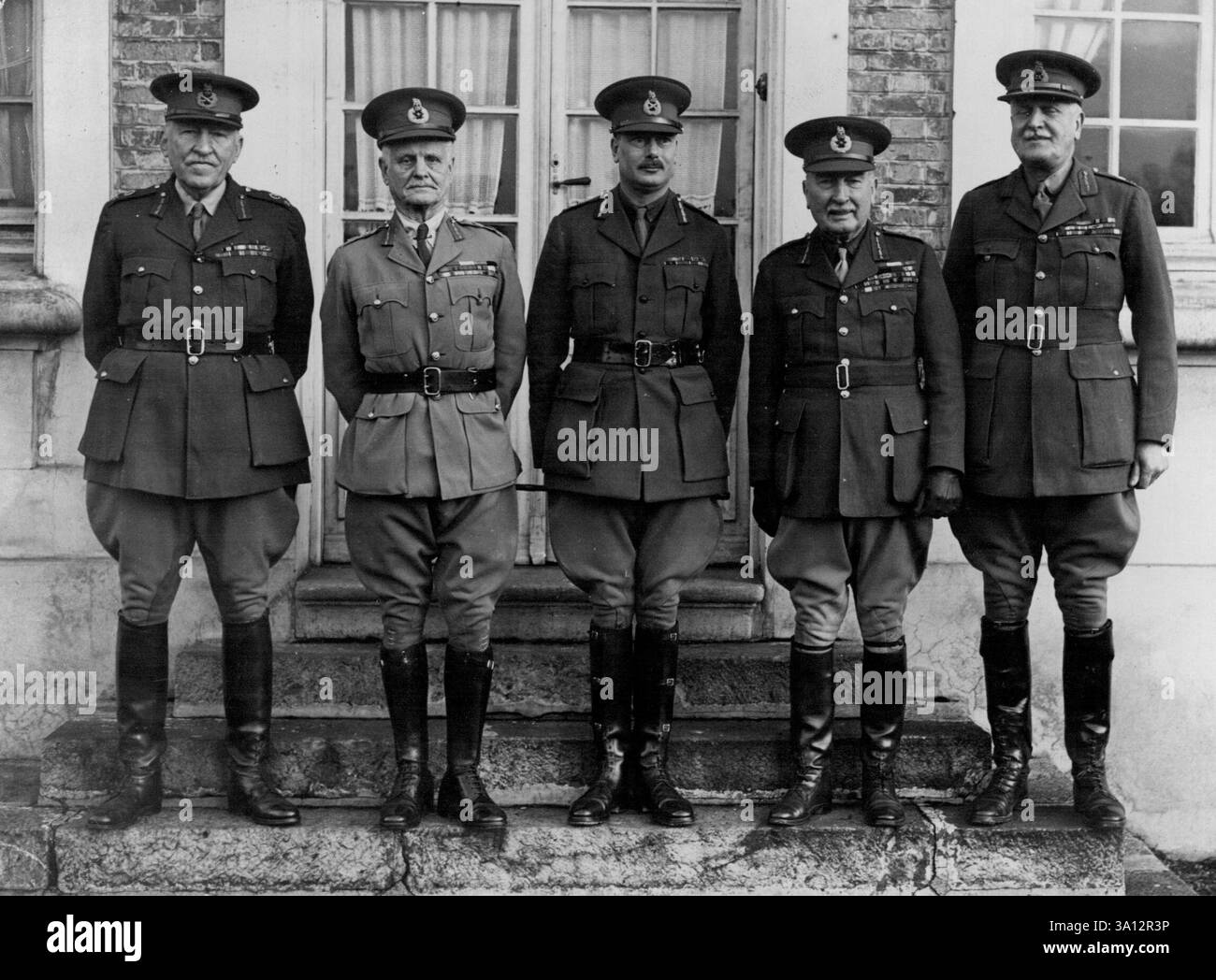 Four Field Marshals at G.H.O.Four Field Marshals have been on a visit ...