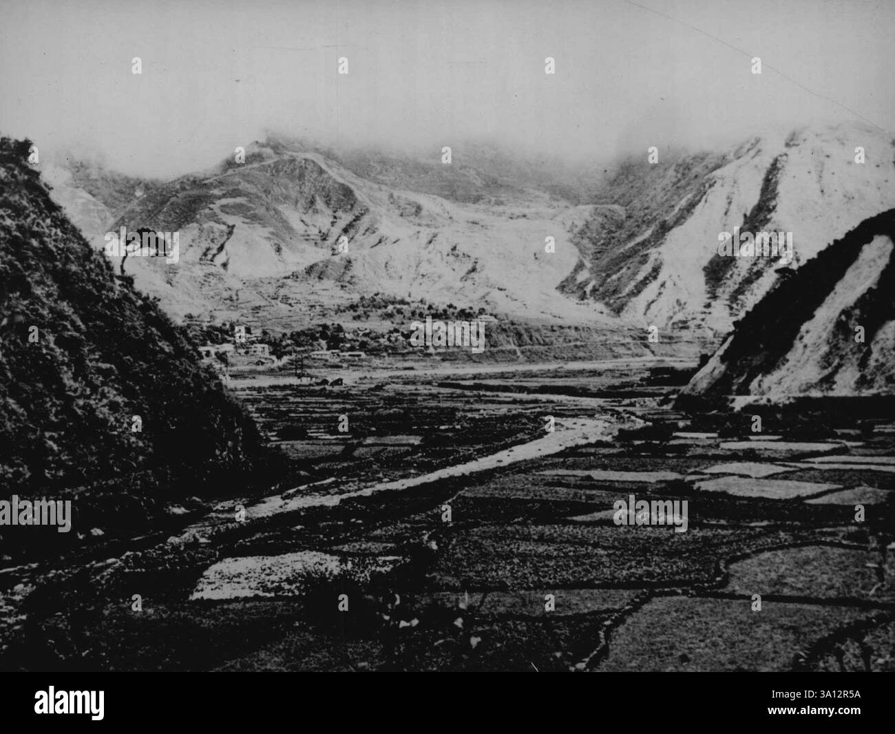 Typical Philippine Scene -- Mountain town and farmland in the ...