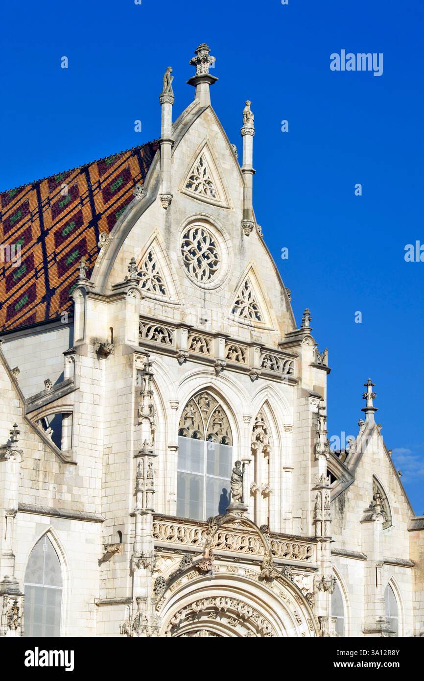 France, Ain, Bourg en Bresse, Royal Monastery of Brou restored in 2018 ...