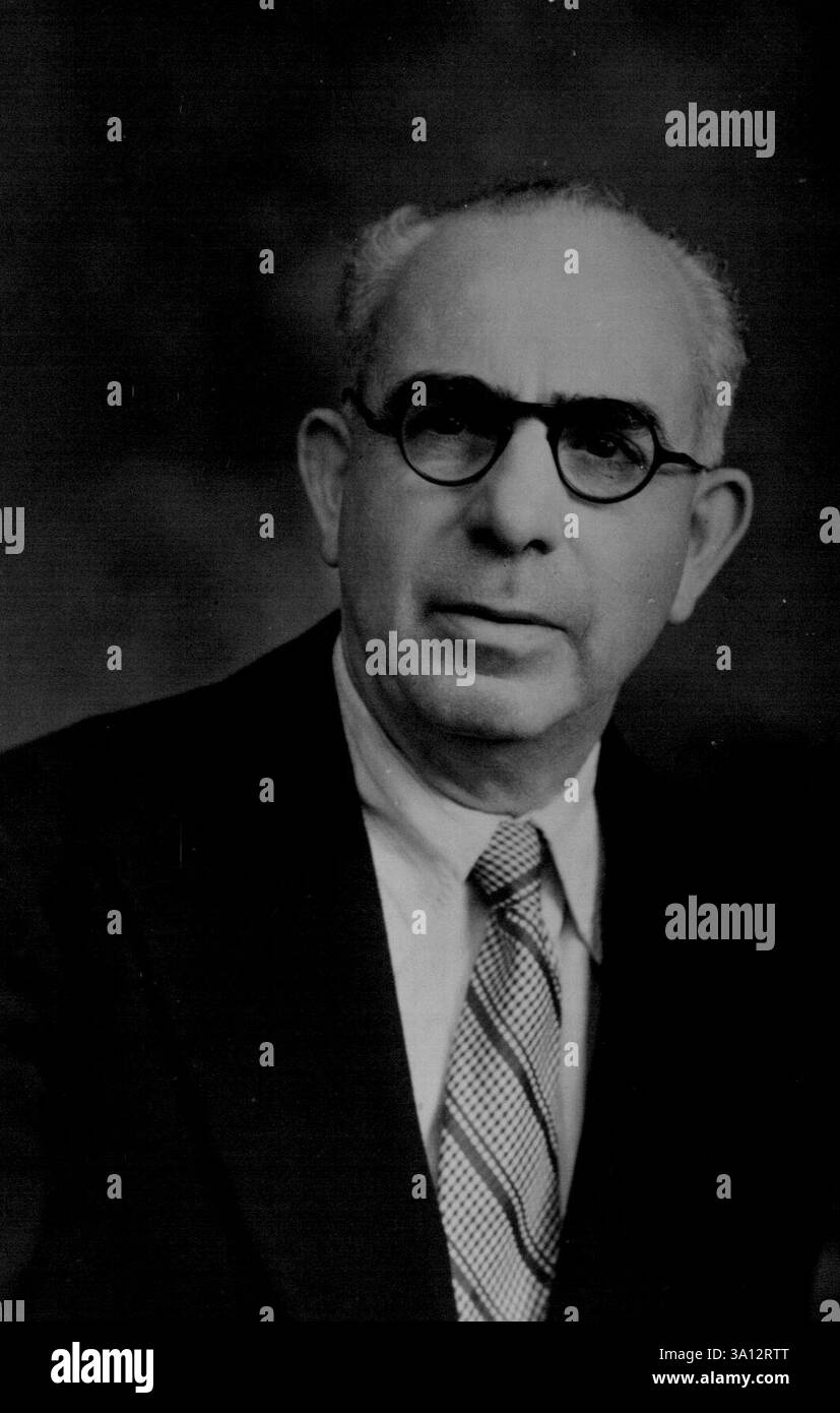 A portrait of Dr. Paul Boffa leader of the Labour Party in Malta, who ...