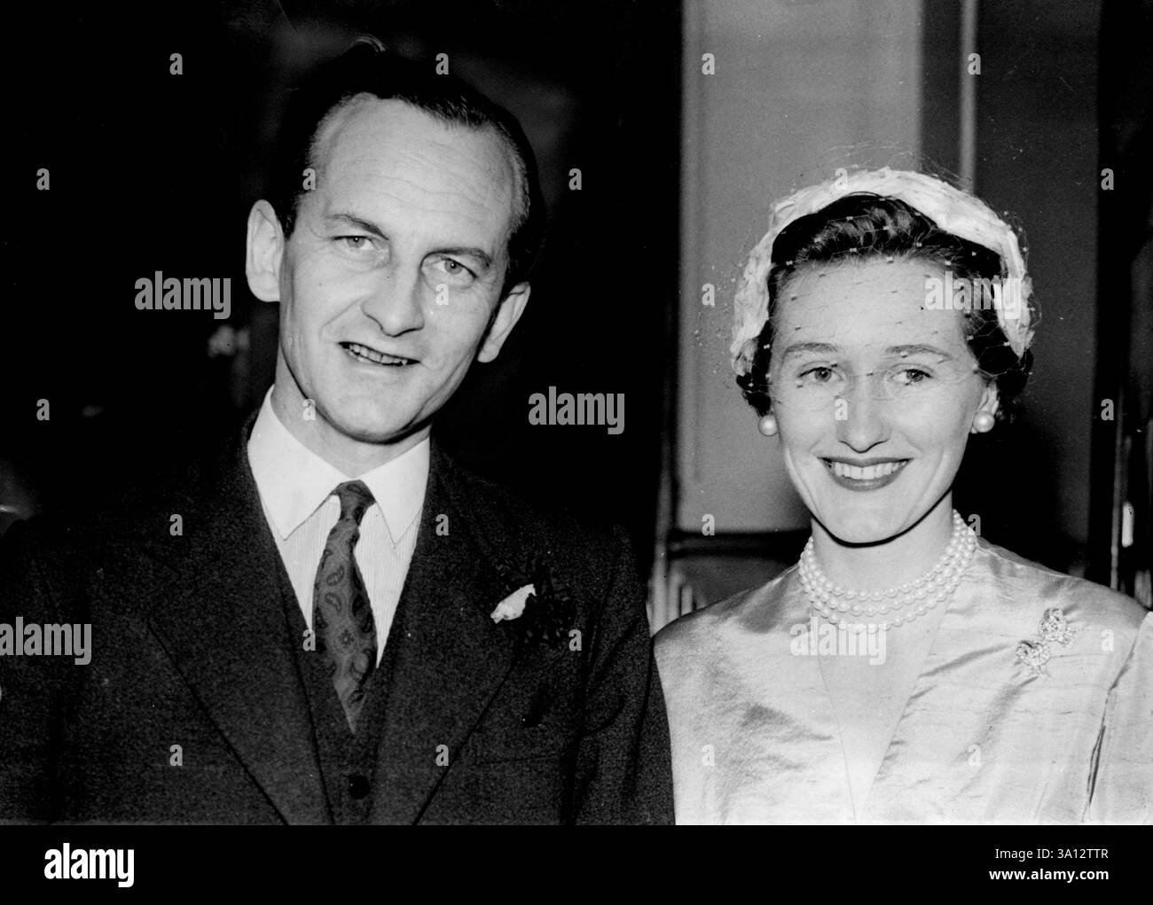 Mark Bonham-Carter Weds -- Mr. Mark Bonham Carter and his bride leaving ...
