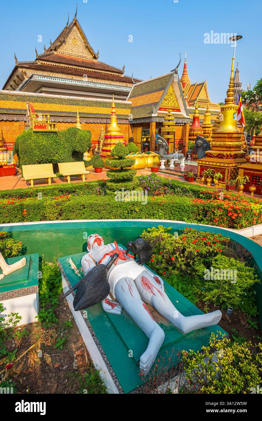 Cambodia, Siem Reap, Preah Prom Rath Buddhist pagoda Stock Photo - Alamy