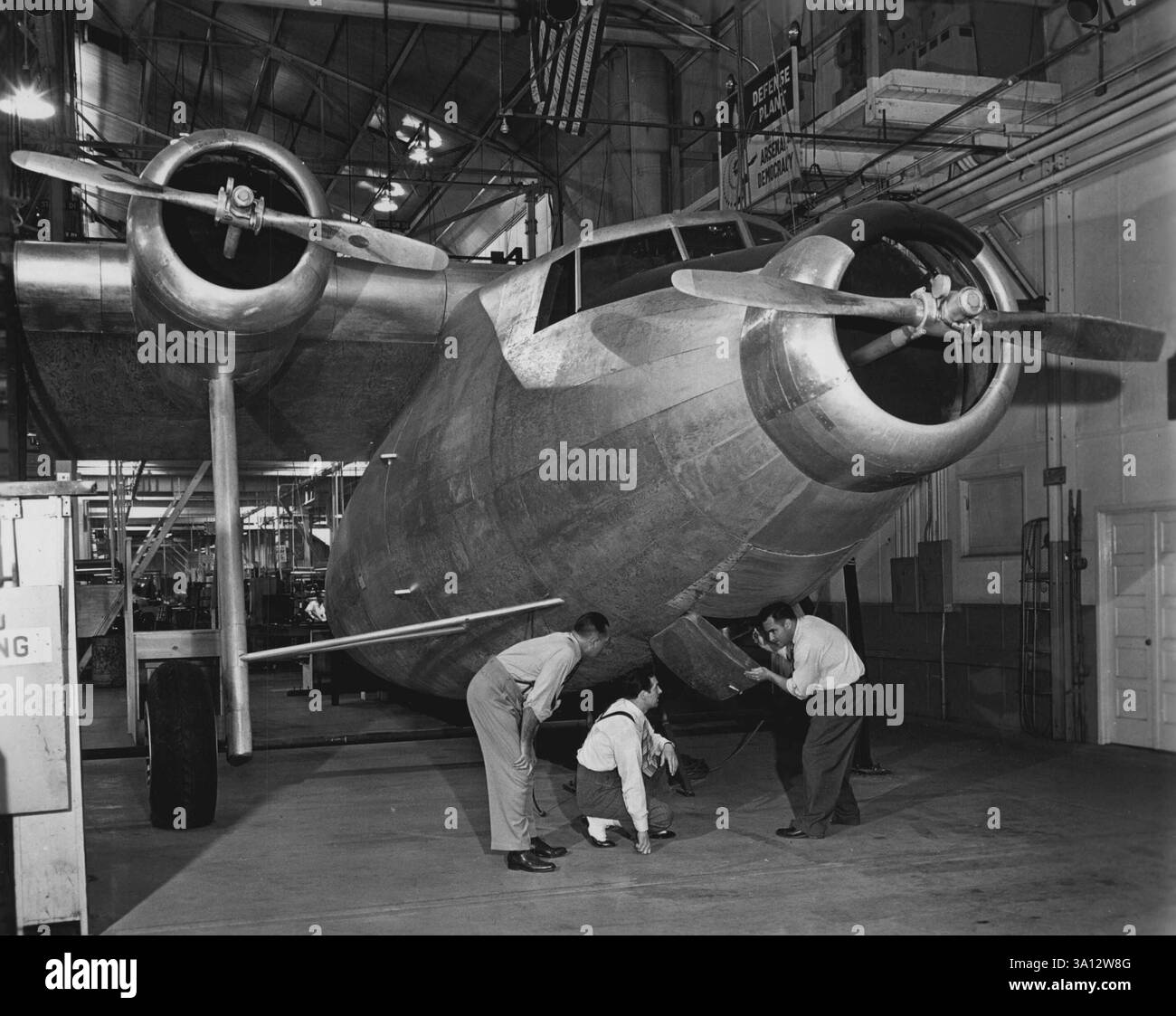 Wooden mockup of the Northrop Pioneer, new cargo-passenger transport ...