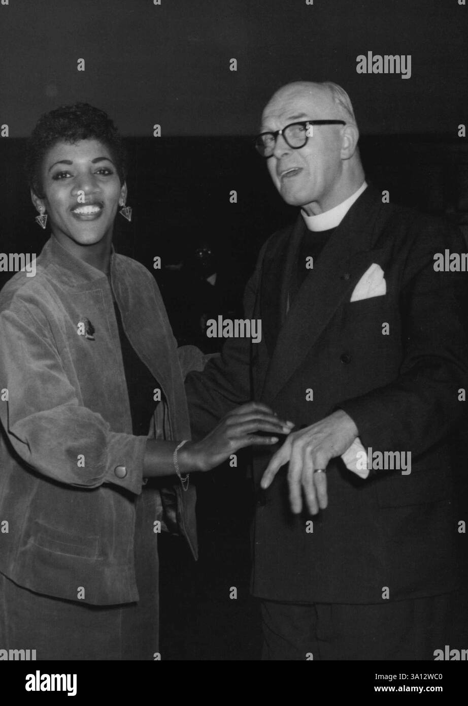 Black And White Get Together Dance -- A vicar, Rev. John Cawley dancing ...