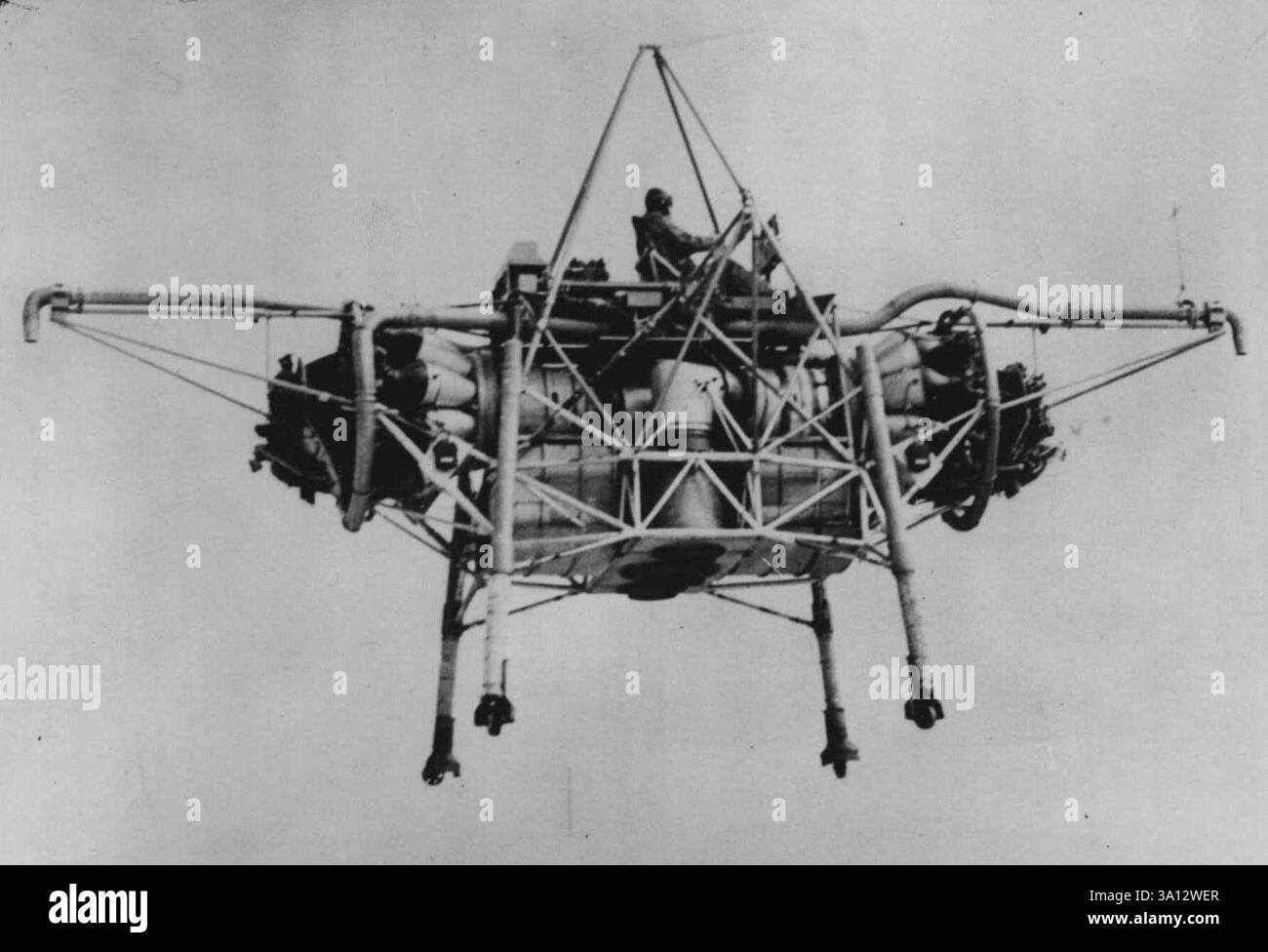 First Official Picture Of Britain's 'Flying Bedstead'In the air during ...