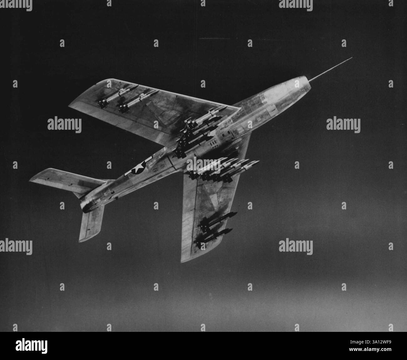 The United States Air Force's new F-84F "Thunderjet" fighter airplane ...