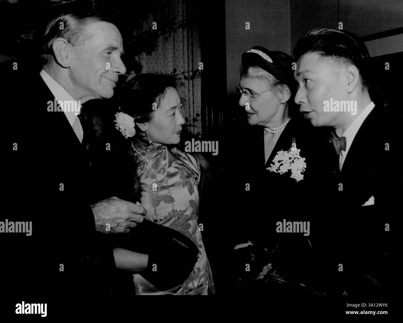 Chairman of the ABC, Mr. R. J. Boyer and Mrs. Boyer, greet the visiting ...