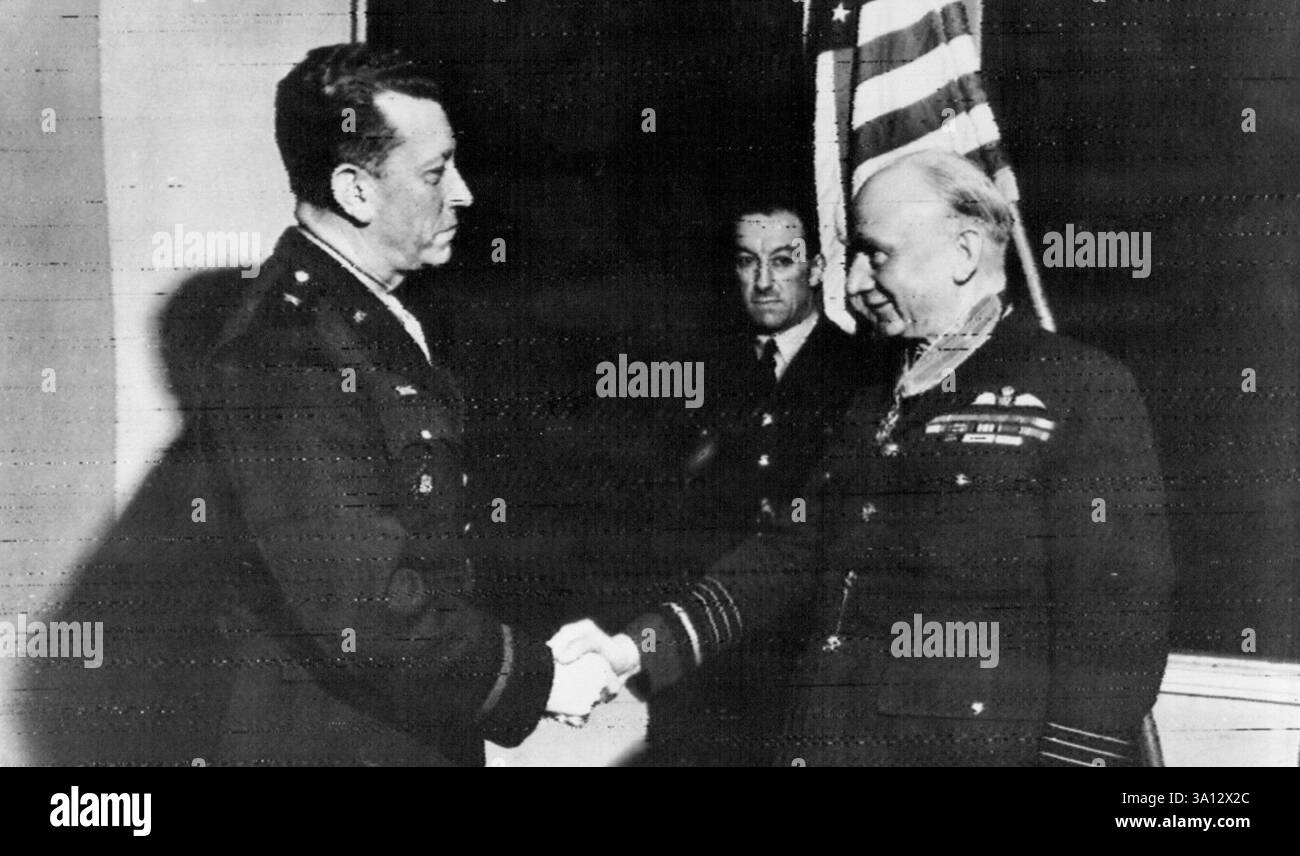 Brig.Gen. Earl S.Hoag (left) Comm. Gen. Eur. Div. USAAF Air Transport ...