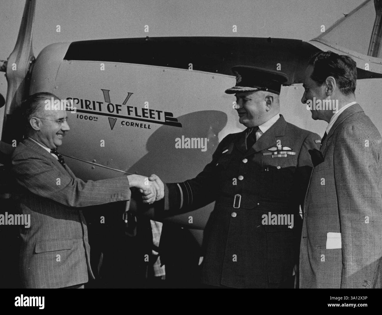 Aircraft Workers Donate Their 1,000th Cornell to R.C.A.F.On behalf of ...