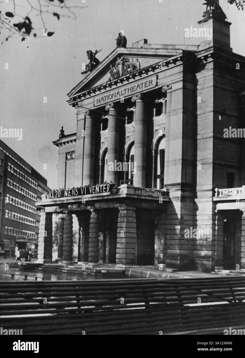 Royal Visit To Norway, June, 1955: The National Theater, Oslo -- Built ...