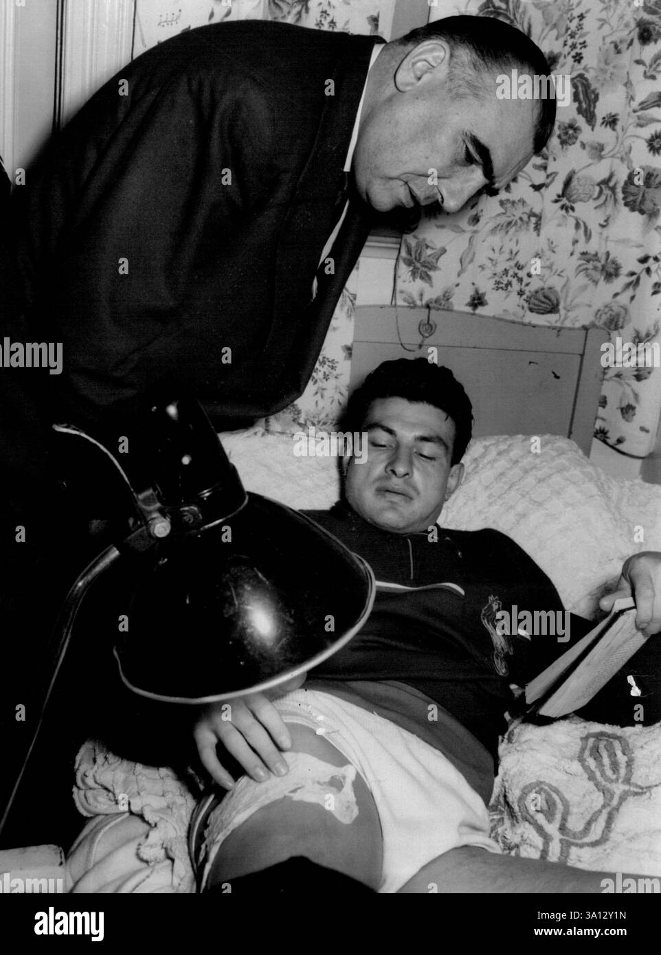 Two Frenchmen Laid Up -- French League test winger Maurice Voron ...