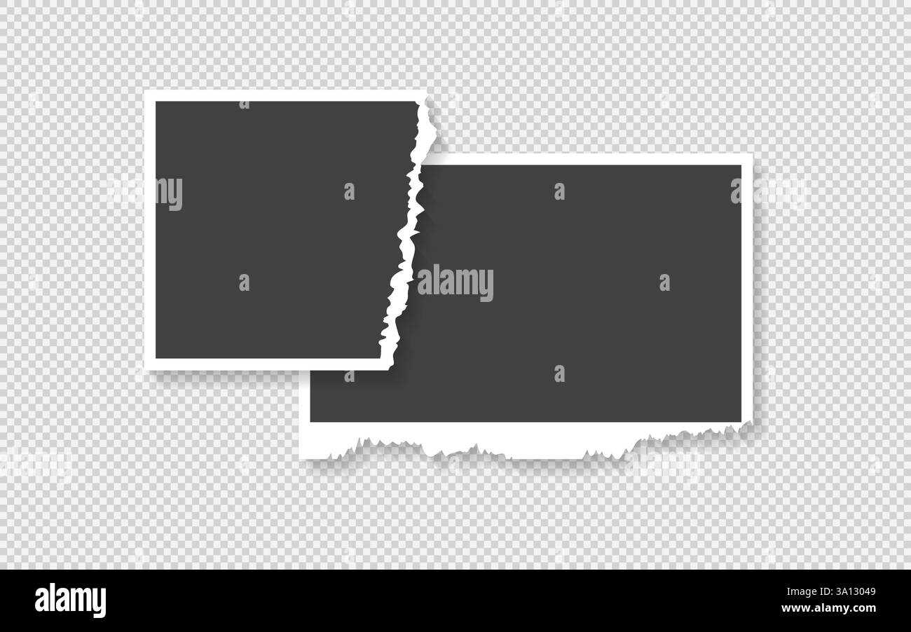 Photo Frame Collection Polaroid photo frame with realistic drop shadow ...