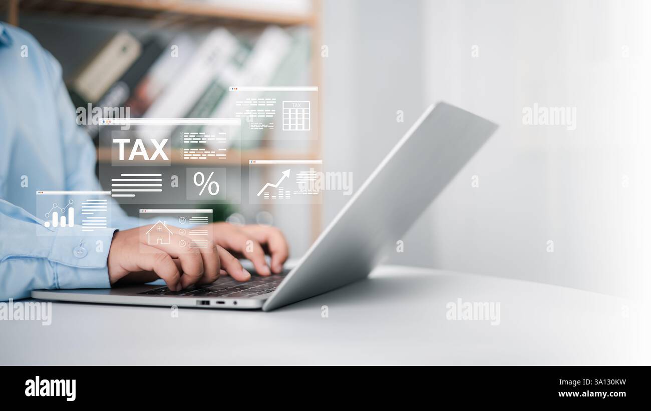 Income tax filing vat documents hi-res stock photography and images - Alamy